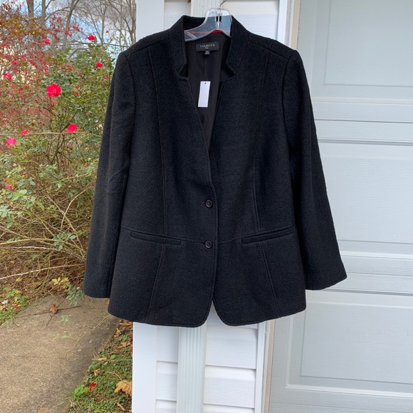 Talbots | Jackets & Coats | Nwt Talbots Wow Black Boiled Wool Lined ...